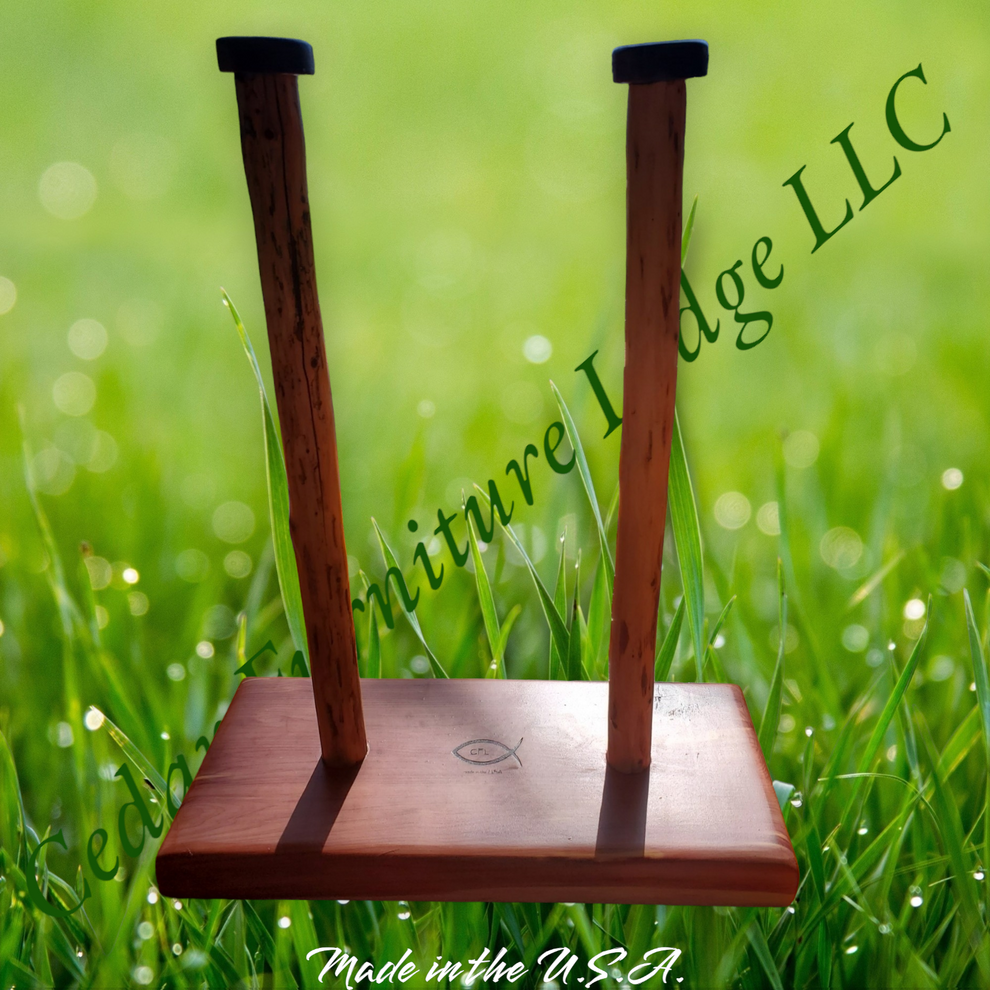 Double Cedar Prosthetic Liner Drying Stand – Cedar Furniture Lodge